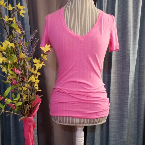 PINK Victoria's Secret | Tops | Victorias Secret Pink V Neck Shirt ...